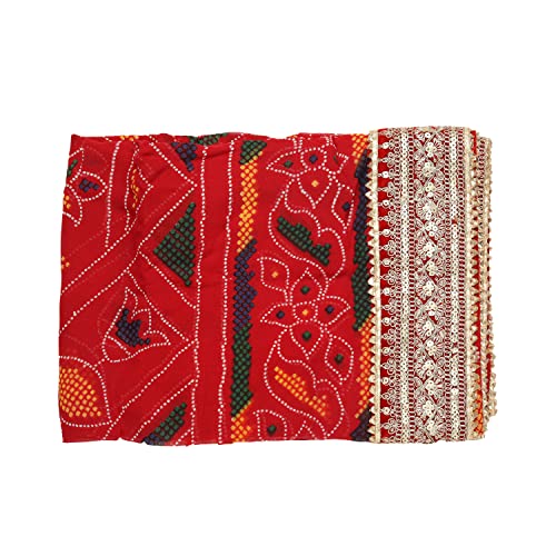 Aditri Creation Red Large Decorative Cloth Chunari (Size :- 2 Meter ...
