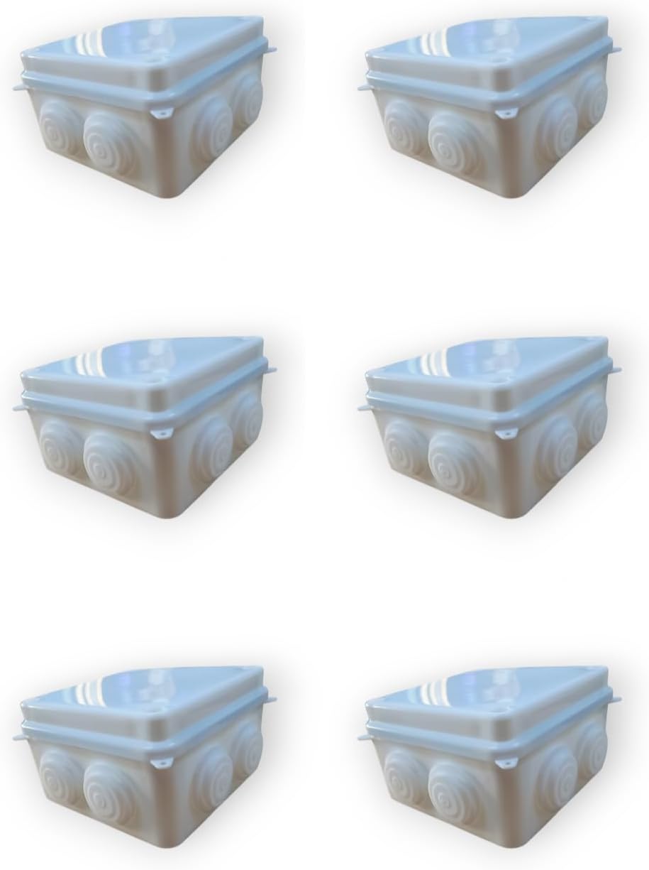 Bectro PVC Square Junction Box 4x4 Inches for CCTV Cameras (Pack of 4 ...