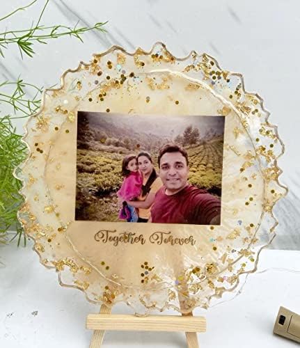 etch.ink Hand crafted resin photo-frame for your loved one.resin art gift of resin frame ...