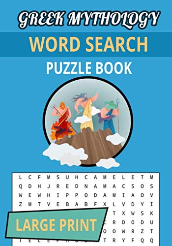 Greek Mythology: Large Print Word Searches about Olympian Gods, Titans ...
