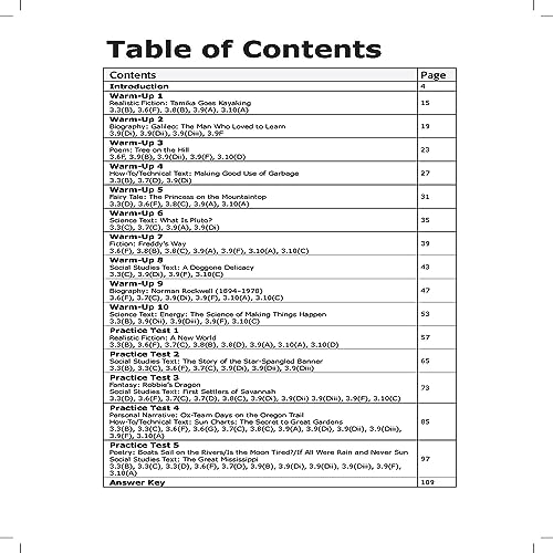 Snapklik.com : STAAR Reading Warm-Ups & Test Practice I For Children In ...