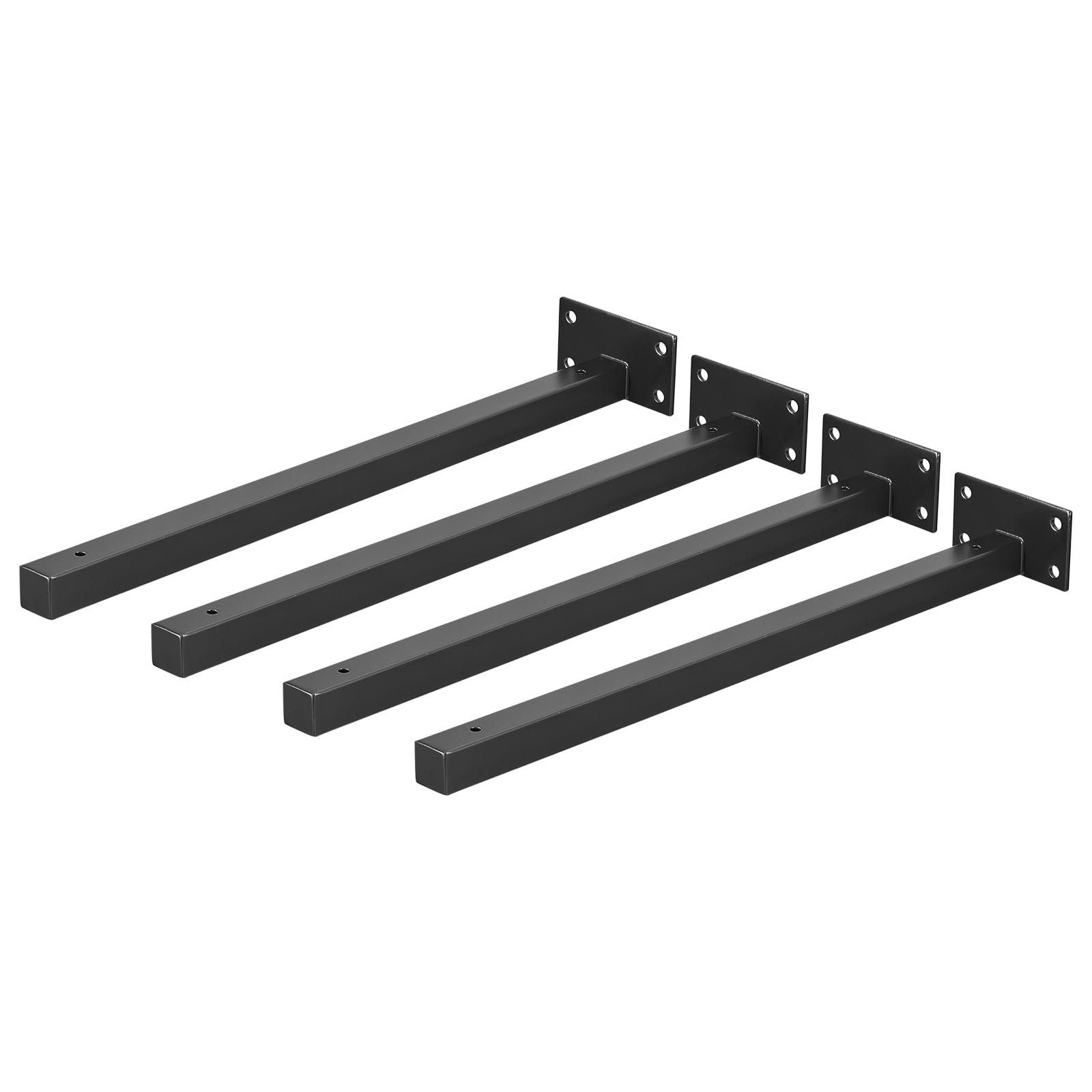 uxcell Floating Shelf Brackets, 4pcs 16"(400mm) Industrial Metal ...