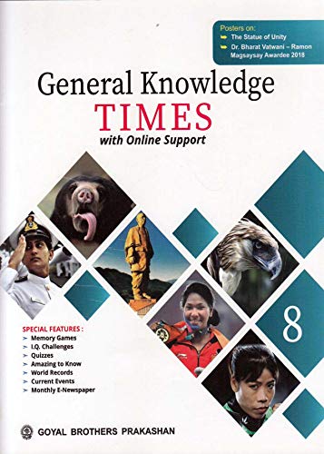 Amazon.in: Buy General Knowledge Times With Online Support Class - 8 ...