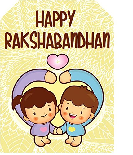 Happy Rakshabandhan/ Happy Rakhi Theme Gift Tags/ Decoration for Rakhi ...