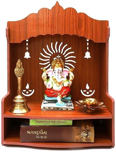 Amazon.com: Wooden Temple/Home Temple/Pooja Mandir Pack of 1 : Home ...