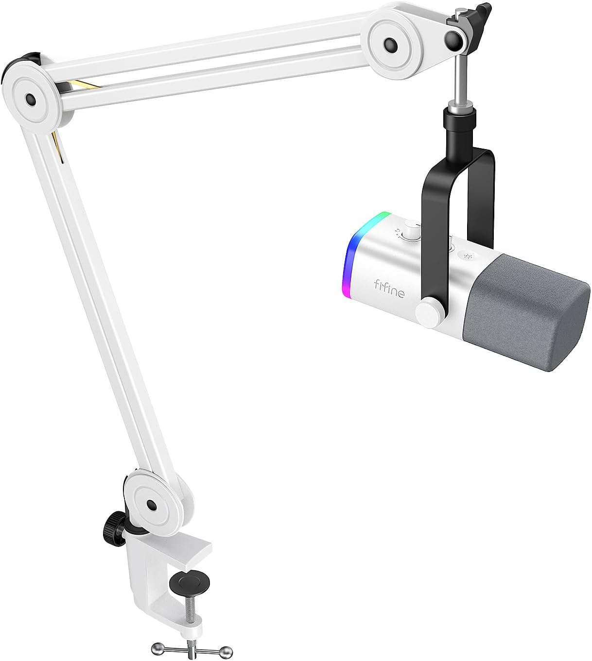 Amazon.com: FIFINE XLR Gaming Microphone Pack with Metal Mic Stand, RGB ...