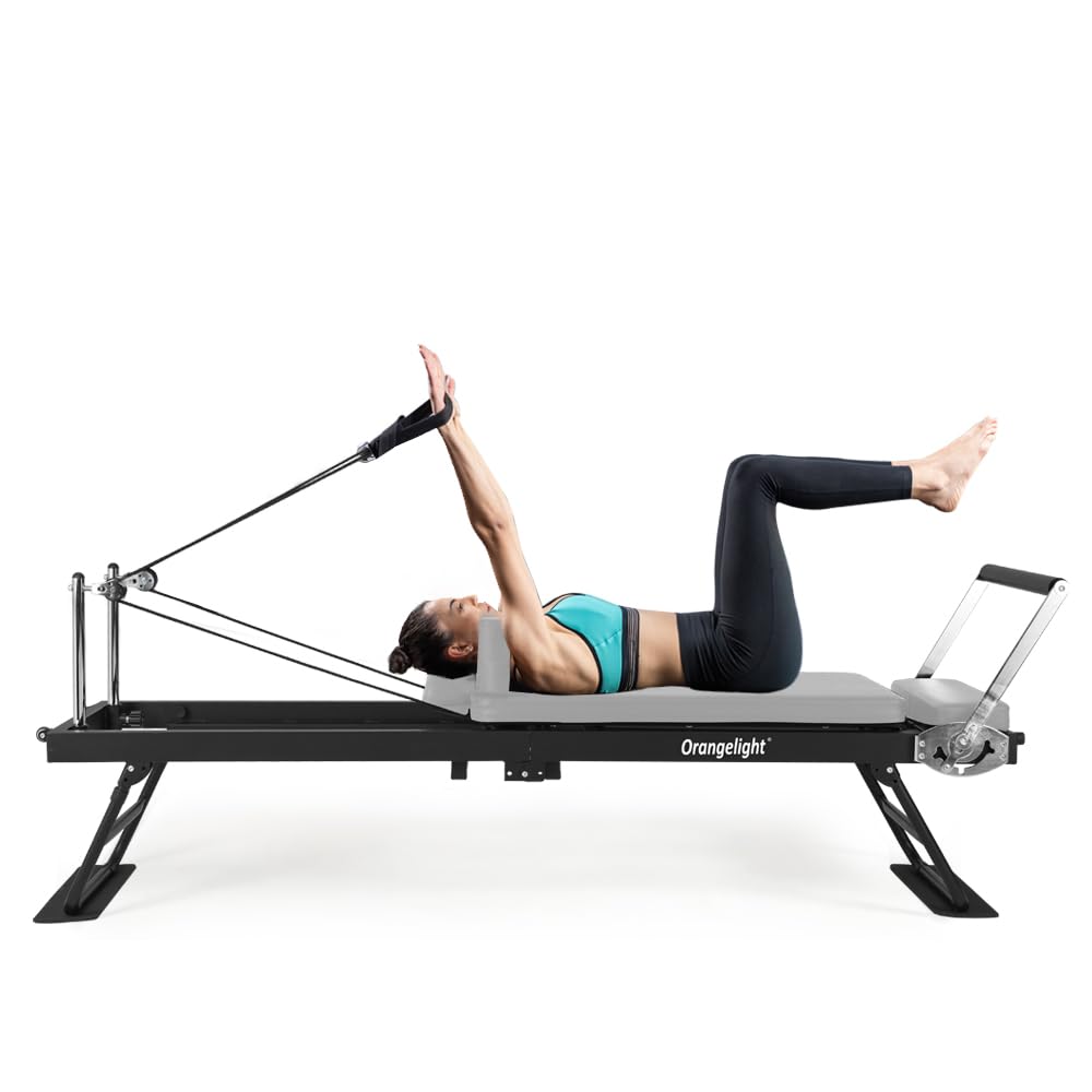 Amazon.com : Orangelight Pilates Reformer Machine for Home Gym and ...