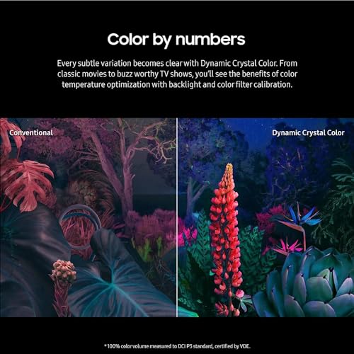 SAMSUNG 65-Inch Class Crystal 4K UHD AU8000 Series HDR, 3 HDMI Ports ...