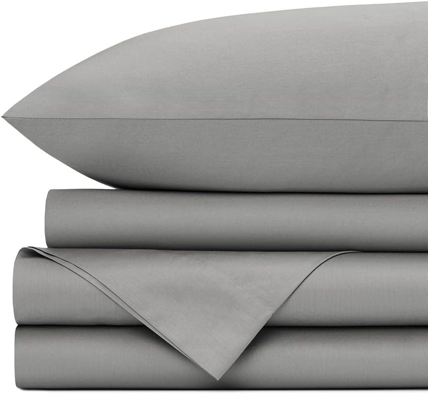 Amazon.com: Standard Textile Luxe Sheet Set (Paragon), Flint Gray ...