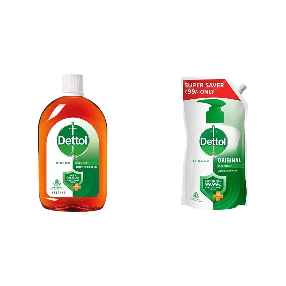 Buy Dettol Antiseptic Liquid for First Aid, Surface Disinfection and ...