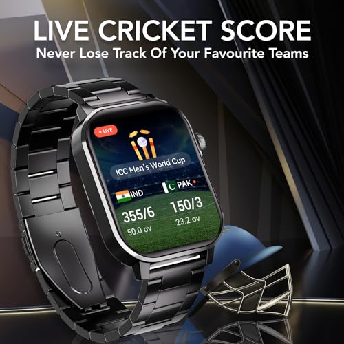 Cultsport Ace X 1.96 inch AMOLED Smartwatch, Premium Metallic Build ...