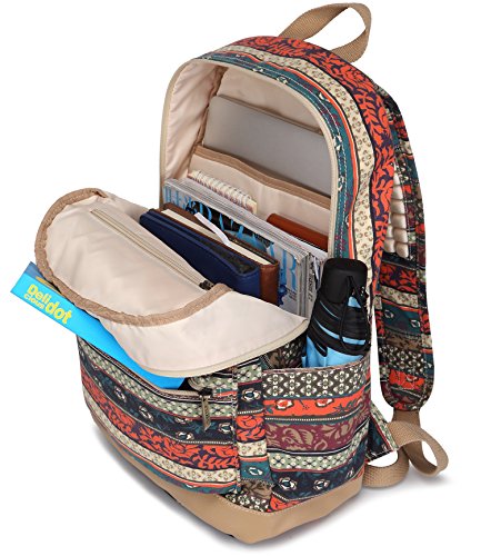 Kinmac New Bohemian Laptop Backpack with Massage Cushioned Straps ...