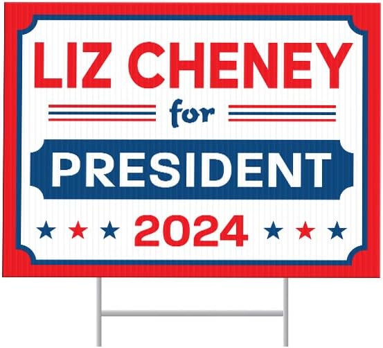 Amazon.com : SignPro Liz Cheney For President Yard Sign | Liz Cheney ...