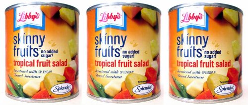 Amazon.com : Libby's (No Sugar Added) Skinny Fruits: Tropical Fruit ...