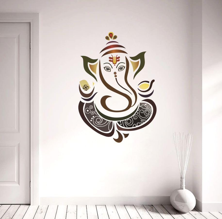 Decals Creation™ Lord Ganesh Wall Sticker God Religious Sticker for ...