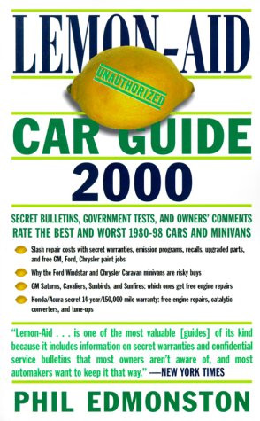 Lemon Aid Car Guide 2000 (Lemon Aid Used Cars): Edmonston, Louis ...