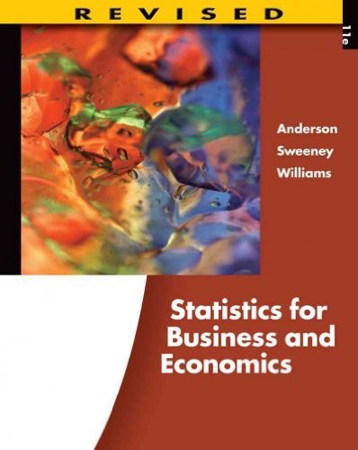 By David R. Anderson - Statistics for Business and Economics (Book Only ...