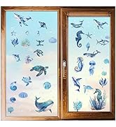 Amazon.com: CRASPIRE 8 Sheets Sea Life Window Decals Stickers Ocean 3D ...
