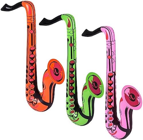 Amazon.com: Colorful 22" Saxophone Inflates (3 Colors) Inflatable ...