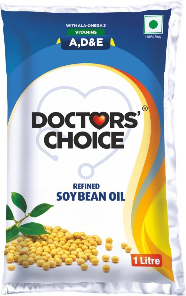 Doctors' Choice Soyabean Oil, 1L Pouch : Amazon.in: Grocery & Gourmet Foods