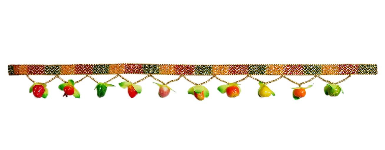 DollsofIndia Door Toran with Synthetic Fruits - 3.5 x 42 inches (RO22 ...