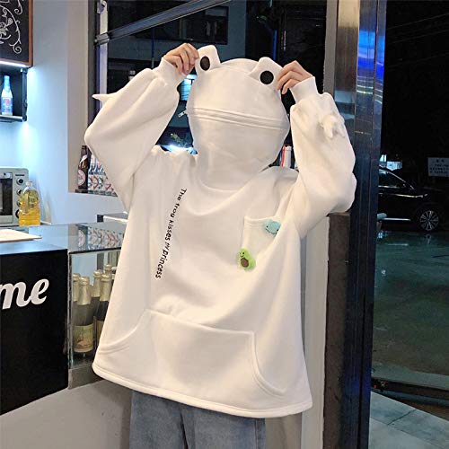 Buy Yikeyo Frog Hoodies Zipper Mouth Cute Kawaii Animal Hooded Zip up ...