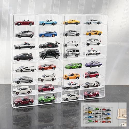 Amazon.com: 36 Car Acrylic Display Show Case for 1/64 Scale Models by ...