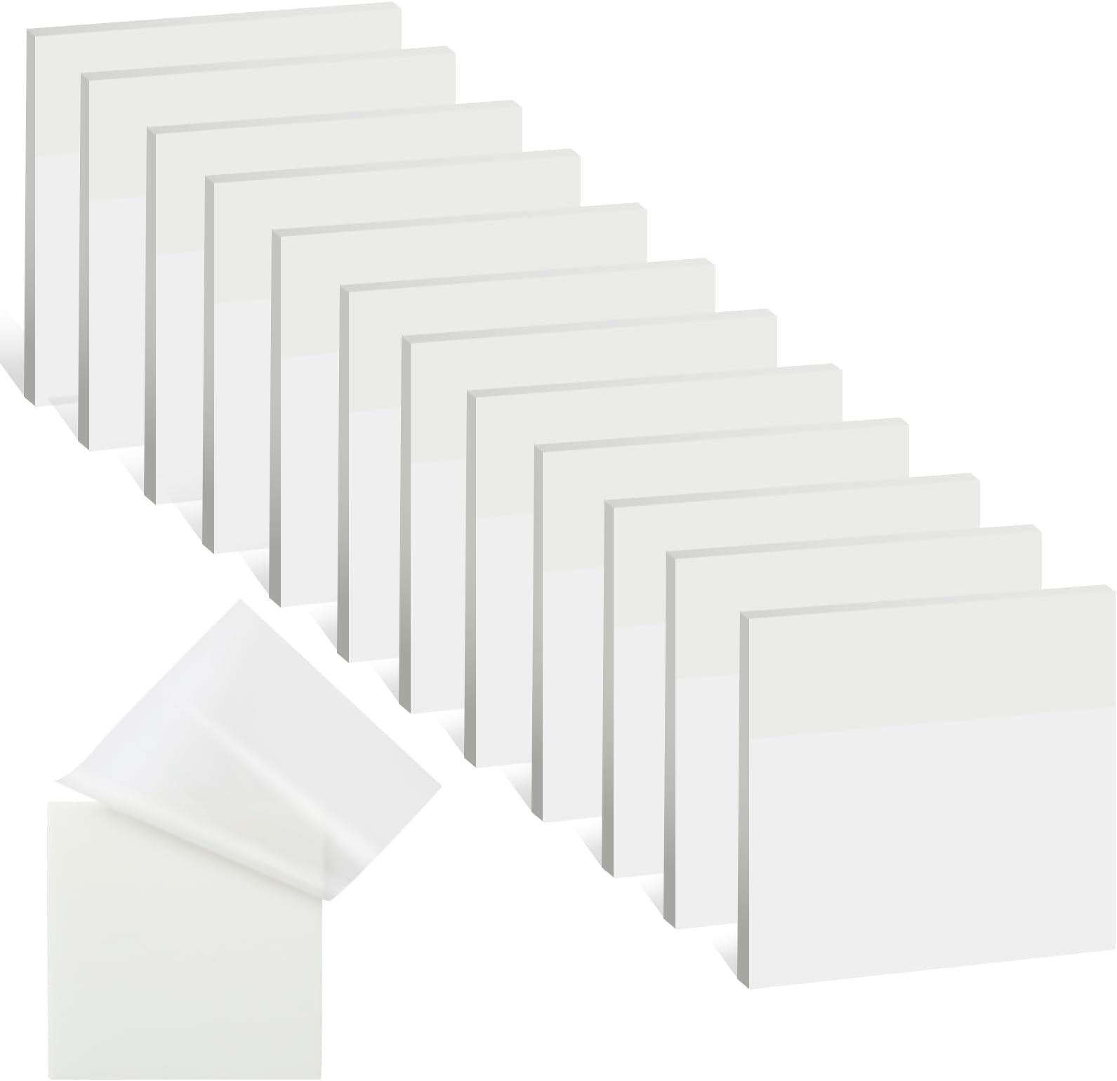 Amazon.com : AZUREAL 600P Transparent Sticky Notes, 3x3 Inch Waterproof ...