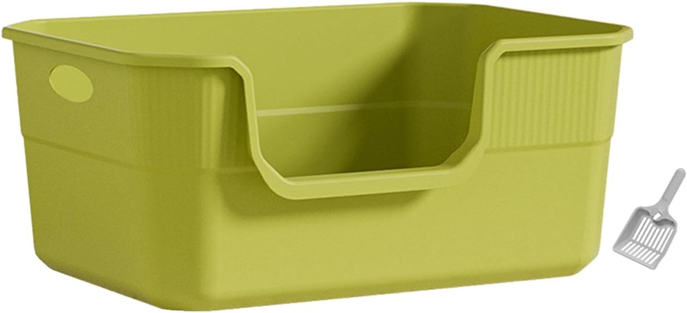 Amazon.com: KLKCMS Open Litter Box U Shape Lowered Front High Sided Pet ...