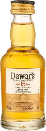 Amazon.com: Dewar's 15 Year Old Blended Scotch Whisky, 50 mL : Grocery ...