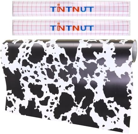 Amazon.com: Tintnut Cow Spots Permanent Vinyl Roll - 12" x 5ft, Black ...