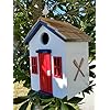 Amazon.com : Beach Cottage Birdhouse is a Wood Birdhouse in Pure White ...
