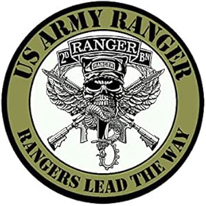 Amazon.com - Round 2ND Battalion - Rangers Lead The Way Sticker (Army ...