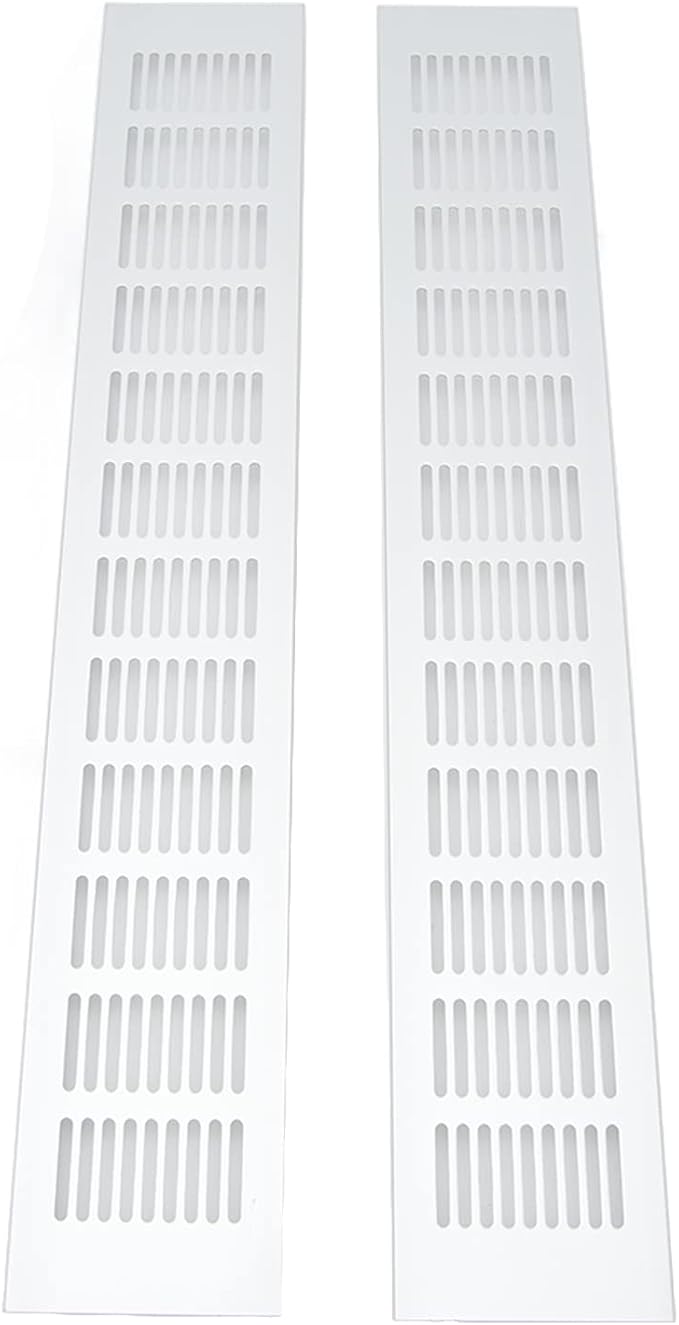 2 Pcs Air Vent Ventilation Grille, Aluminium Alloy Rectangular Vent ...