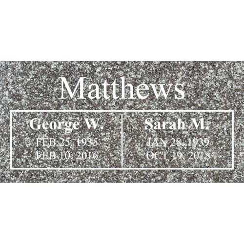 Amazon.com: 24x12x4 Inch Flat Grave Marker - Light Pink Granite ...