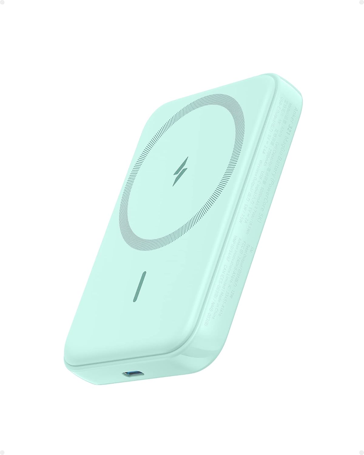 Anker Power Bank, 321 Magnetic Battery (PowerCore Magnetic 5K), 5 ...