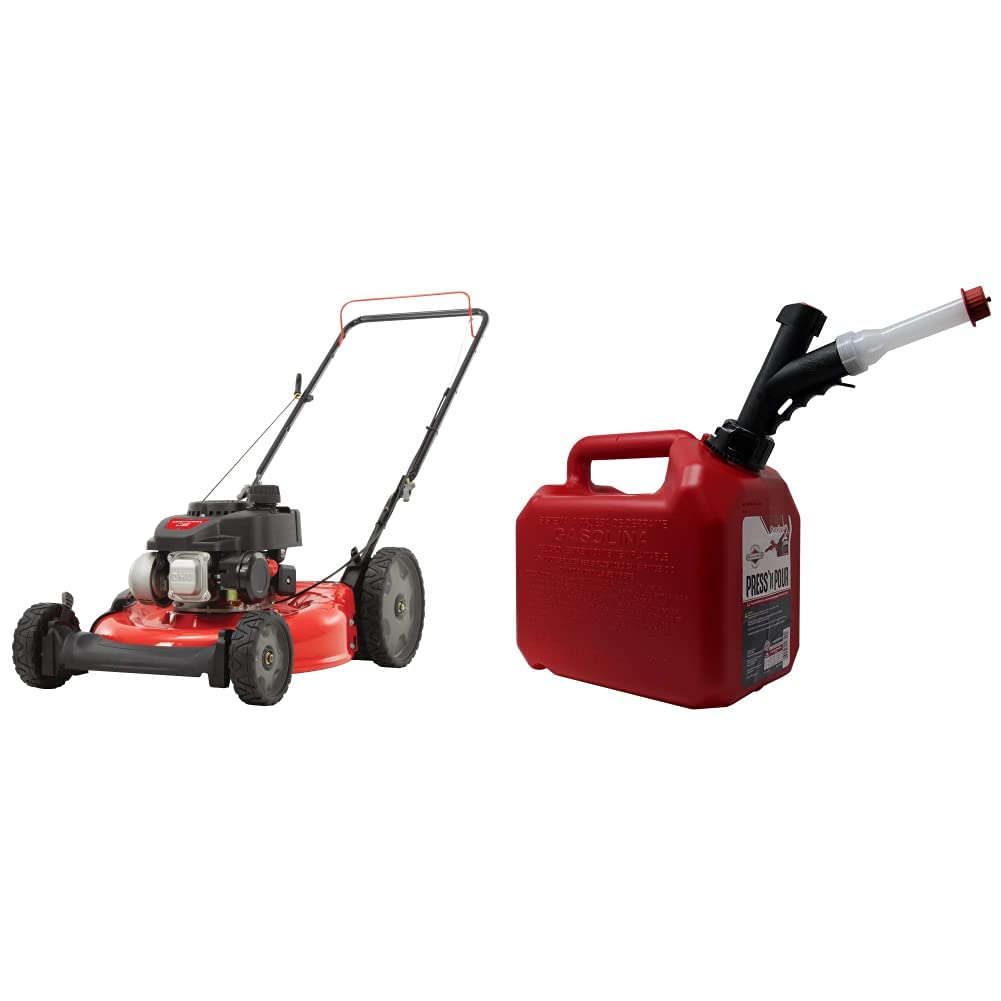 CRAFTSMAN Gas Powered Lawn Mower, 21-inch, 2-in-1 Mulching Push Mower ...