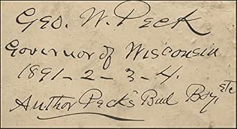 Amazon.com: Governor George W. Peck - Signature 1891 : Collectibles ...