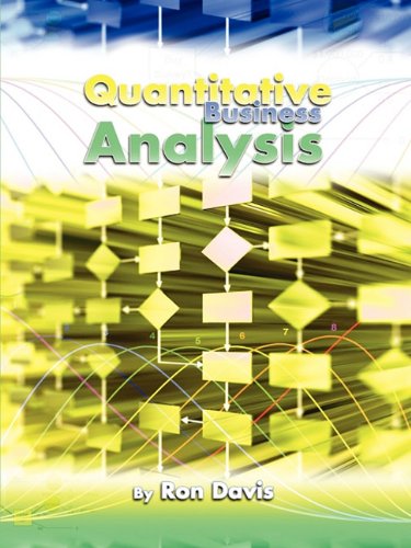 Quantitative Business Analysis: Davis, Ron: 9781935551324: Books ...
