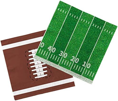 Amazon.com: 120pcs Football Party Napkins Supplies Disposable Football ...