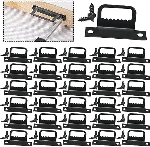 JJHXSM 30pcs L-Shape Picture Frame Hangers 32x9x14mm Sawtooth Picture ...
