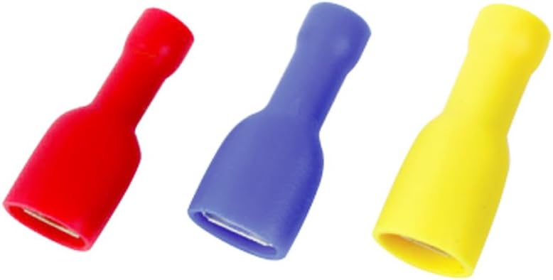 MAPLIN Insulated Crimp Terminal Lucar Female Connector Blue: Amazon.co ...