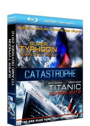 Coffret Catastrophe : Super Typhoon - Tempête du siècle + Titanic : Odyssée 2012 [Francia] [Blu ...