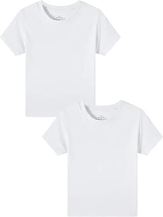 Amazon.com: Family Feeling Boys' Girls' Cotton Short Sleeve Shirts ...