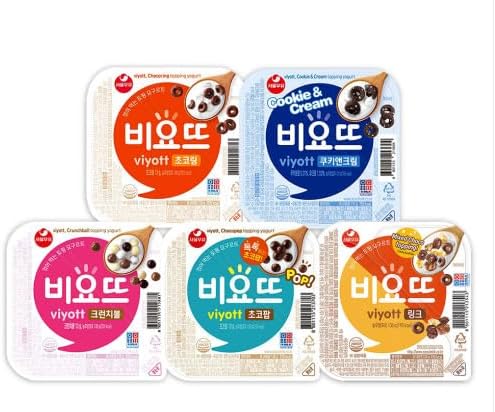 Amazon | ビヨット×5種類 1セット 韓国ヨーグルト viyott ビヨットヨーグルト 韓国ヨーグルト チョコポップの生産中止により ...