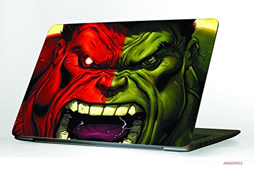 AmazOwls Incredible Hulk I Laptop Skin Vinyl Sticker Comics Superheroes ...