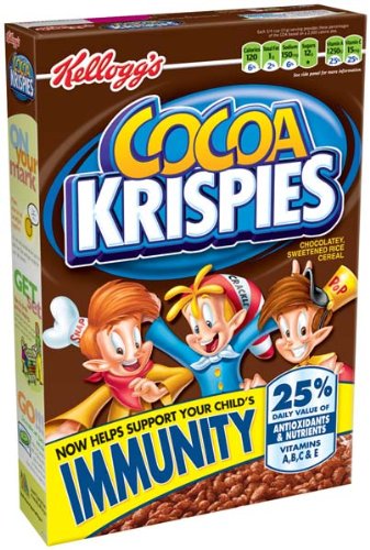 Amazon.com: Kellogg's Cocoa Krispies Rice Cereal 16.5 oz (Pack of 12 ...
