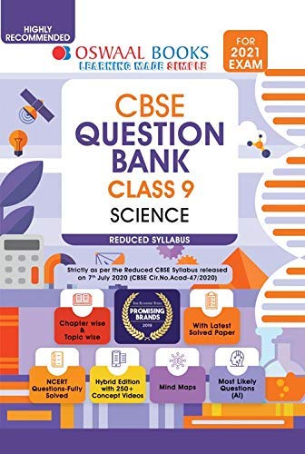 Oswaal CBSE Question Bank Class 9 Science (Reduced Syllabus) (For 2021 ...