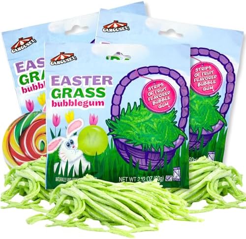 Amazon.com: Green Edible Easter Grass Bubblegum, Cake and Cupcake ...