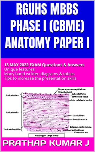 Amazon.com: RGUHS MBBS PHASE I (CBME) ANATOMY PAPER I: 13 MAY 2022 EXAM ...